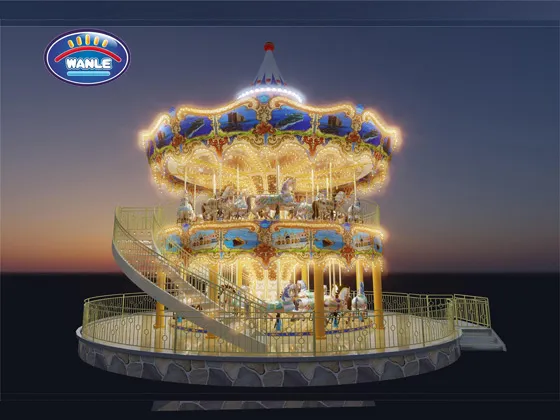 Double Decker Carousel For Sale - Double Decker Merry Go Round